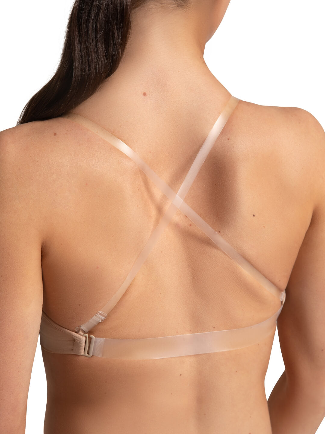 clear back push up bra